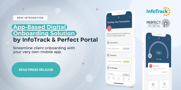 App-based digital onboarding solution by InfoTrack & Perfect Portal - Legal Futures